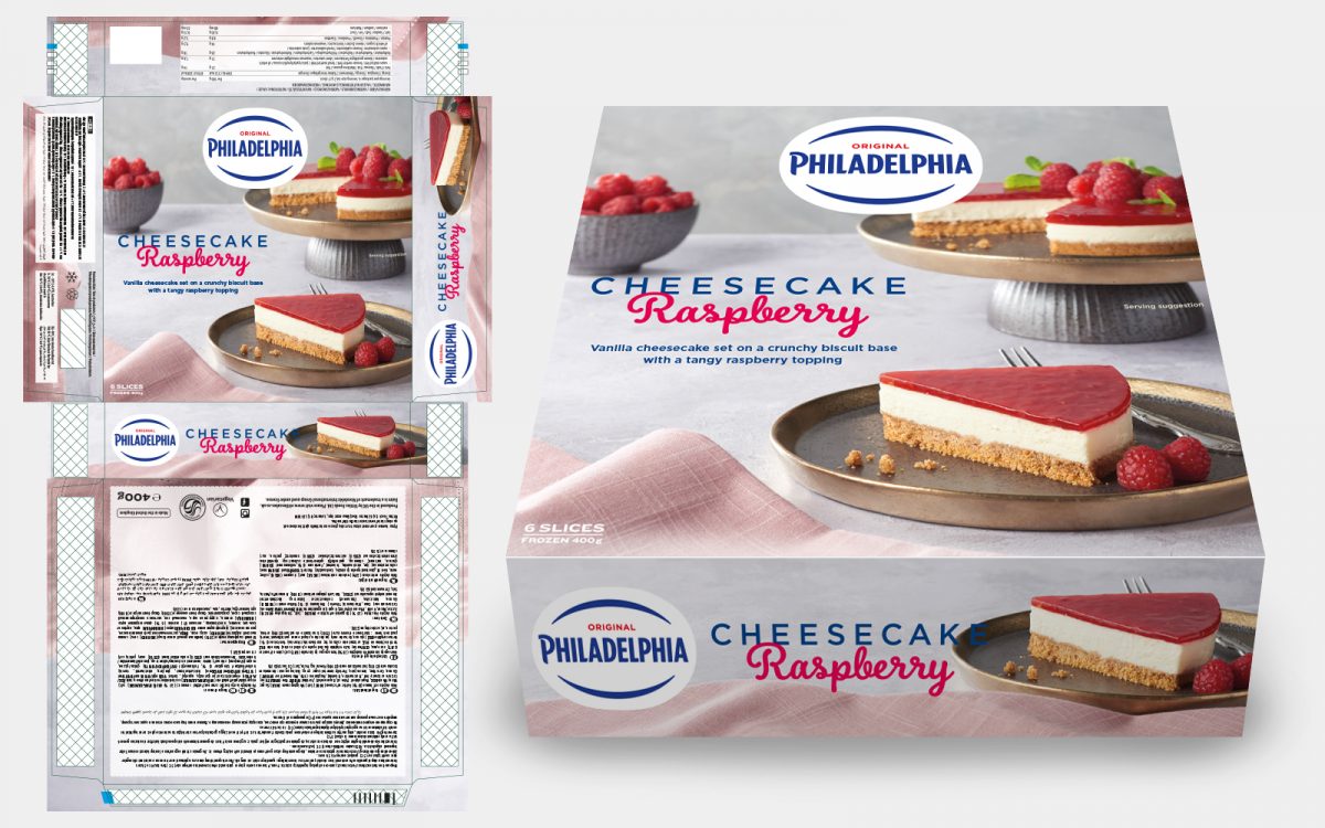 Mondelez Cheesecake Packaging Artwork | AnchorPrint Portfolio